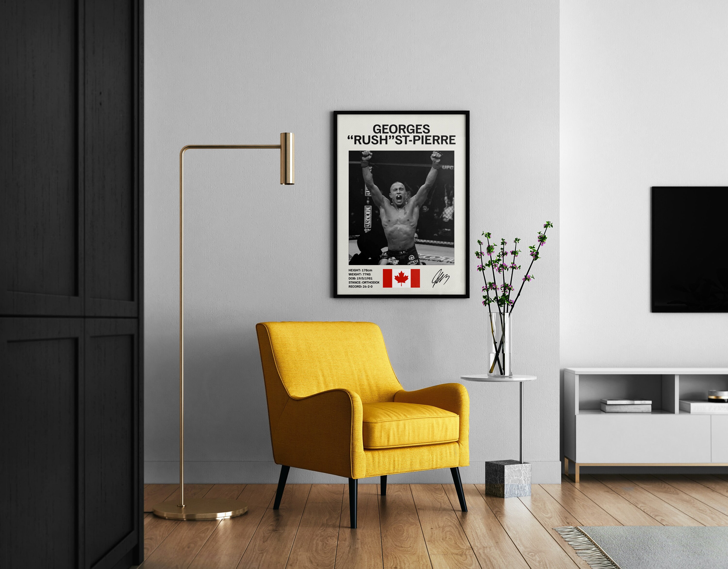 Georges St-pierre Poster, UFC Poster, Poster Ideas, Fighter Poster ...