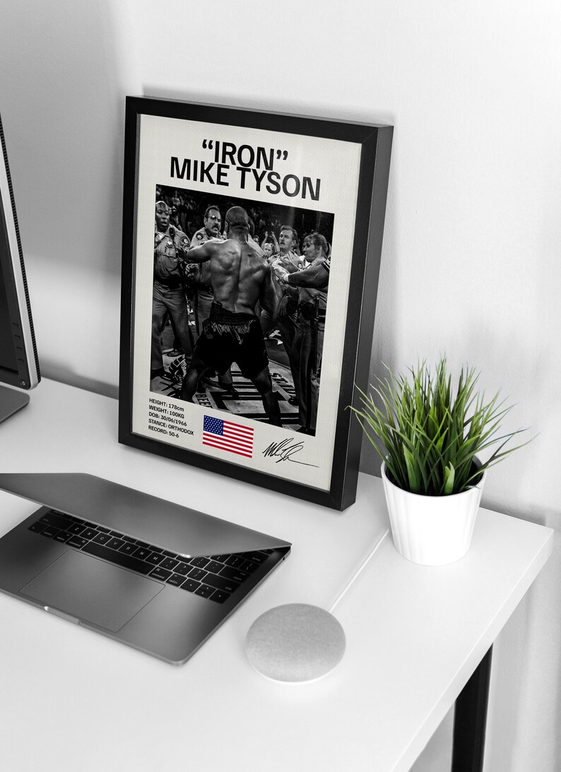 Mike Tyson Boxing Poster Ufc Poster Martial Arts Poster Poster Ideas