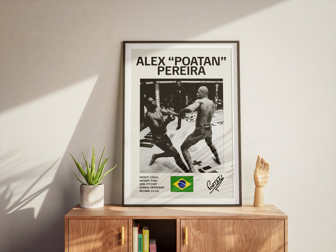 Alex Pereira Poster, UFC Poster, Poster Ideas, Fighter Poster, Athlete ...