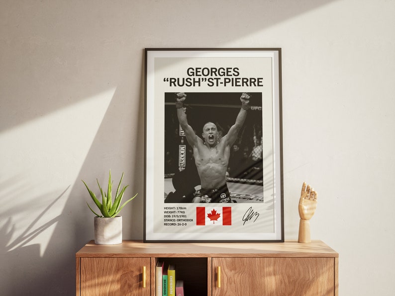 Georges St-pierre Poster, UFC Poster, Poster Ideas, Fighter Poster ...
