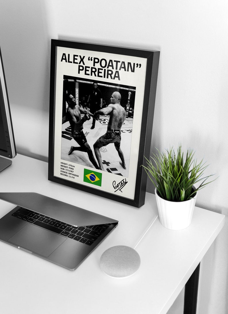 Alex Pereira Poster, UFC Poster, Poster Ideas, Fighter Poster, Athlete ...
