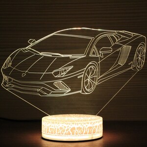 Lambo Lamp - Etsy