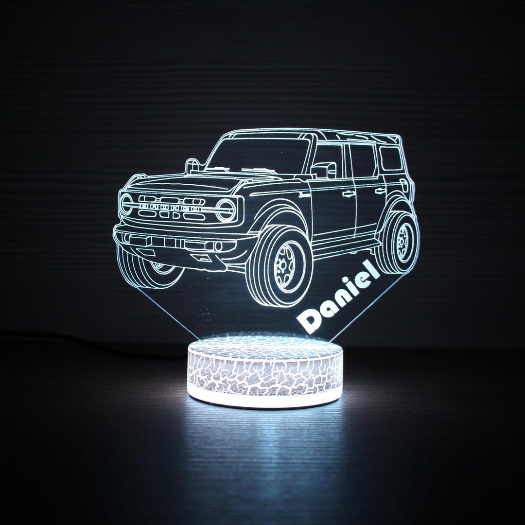 Ford Bronco Bronco Gift Ford Bronco Light Ford Lamp 3D Night Lamp ...