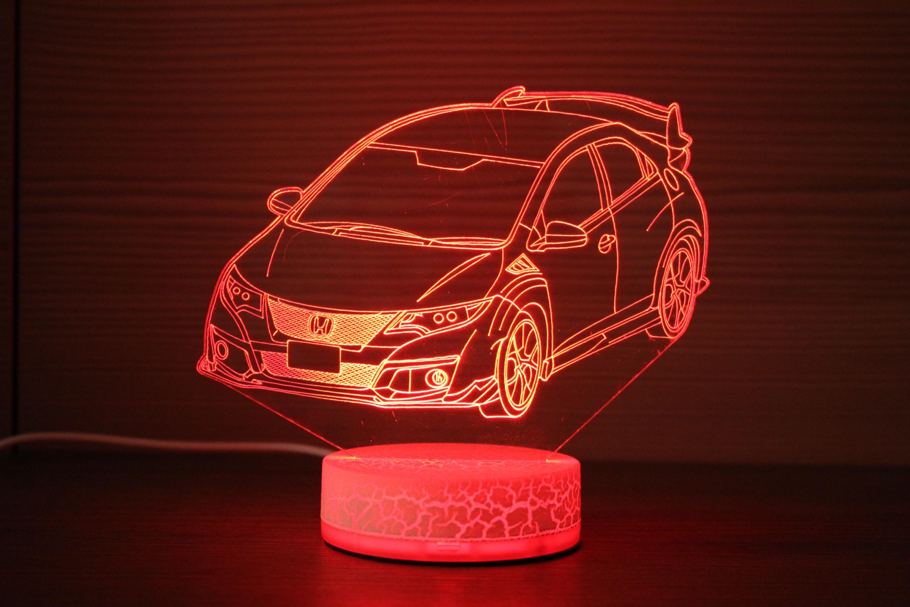 Honda Civic Type R 10th Gen DBA FK2 3D Night Lamp 3D Night Light ...