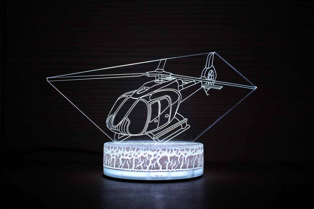 Eurocopter AS350 Écureuil Eurocpter Lamp Eurocpter Light 3D Night Lamp ...