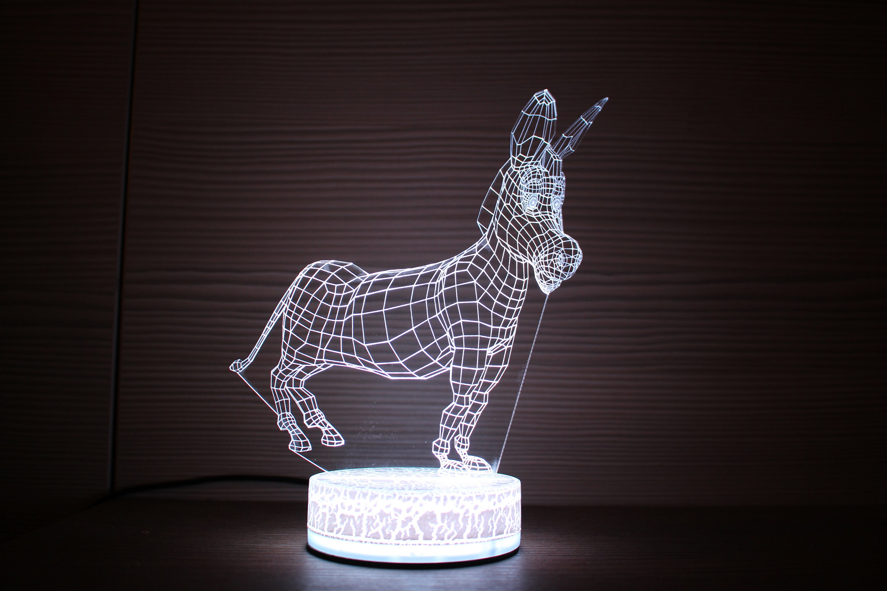 Donkey Shrek Donkey Costume Donkey Tail 3D Night Lamp Night Light ...