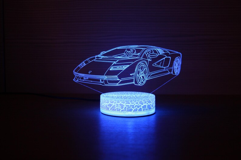 Lamborghini Countach LPI 800-4 Lambo 3D Illusion Lambo Fans Gift 3D ...