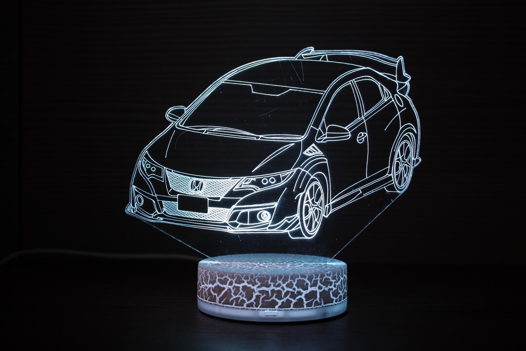 Honda Civic Type R 10th Gen DBA FK2 3D Night Lamp 3D Night Light ...