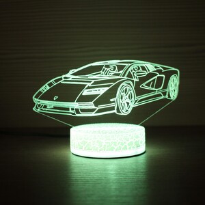 Lamborghini Countach LPI 800-4 Lambo 3D Illusion Lambo Fans Gift 3D ...