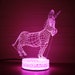 Donkey Shrek Donkey Costume Donkey Tail 3D Night Lamp Night Light ...