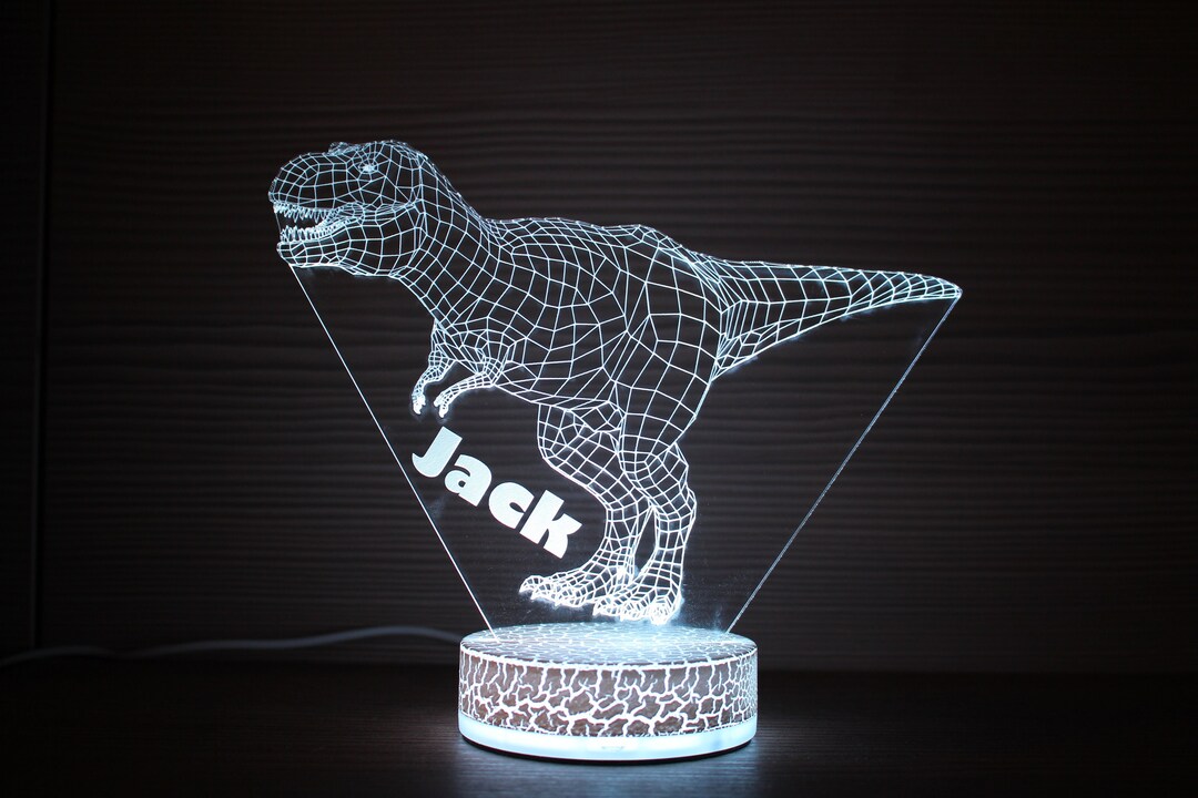 T-rex Dinosaurs Trex 3D Night Lamp 3D Night Light Children Light 3D ...