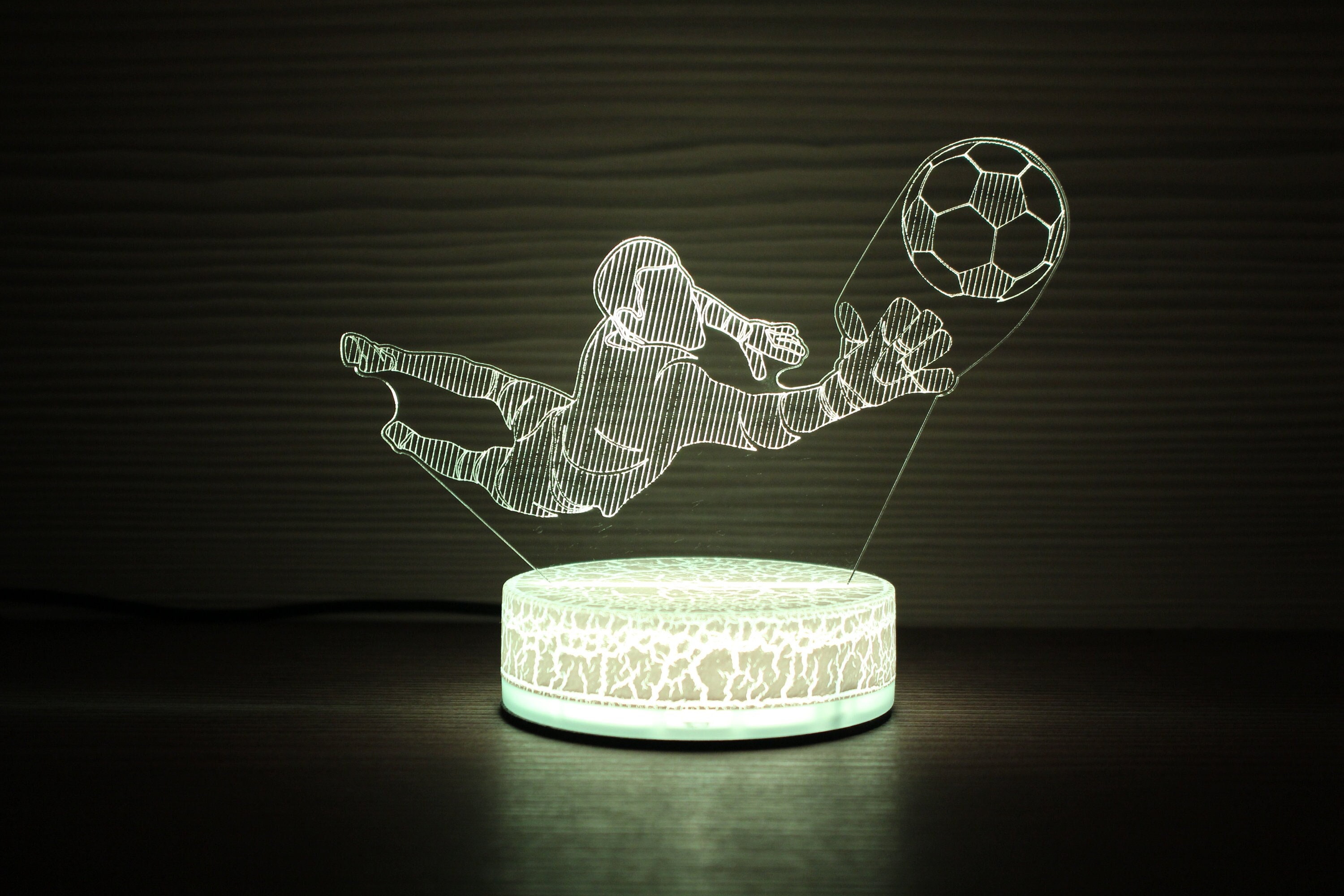 Soccer Goalkeeper Gifts Football Goalkeeper 3D Night Lamp Football 3D ...
