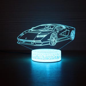 Lamborghini Countach LPI 800-4 Lambo 3D Illusion Lambo Fans Gift 3D ...