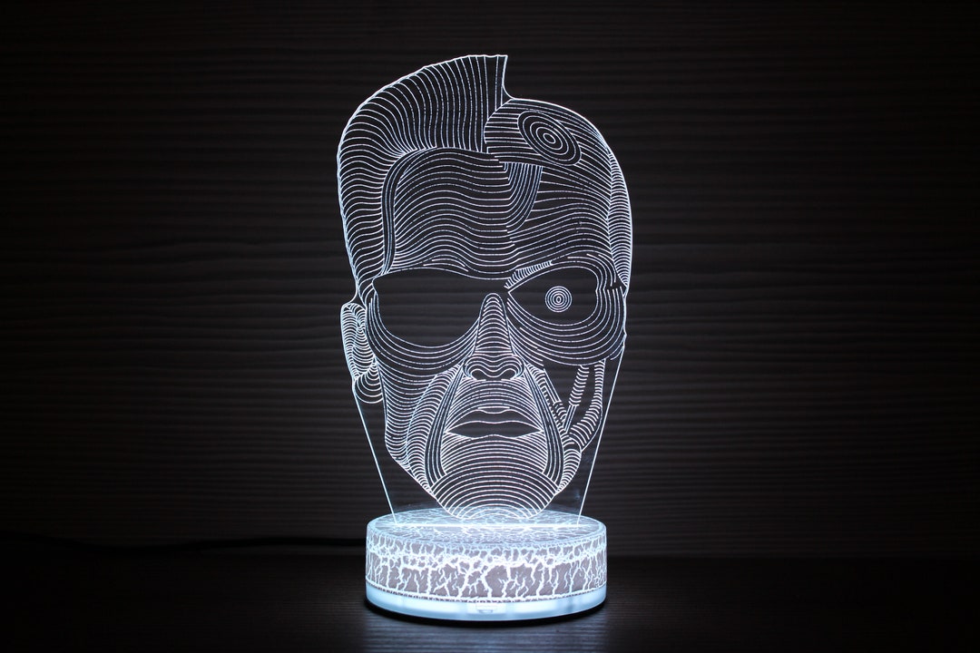 Terminator Arnold 3D Night Lamp 3D Night Light John Connor Home Decor ...