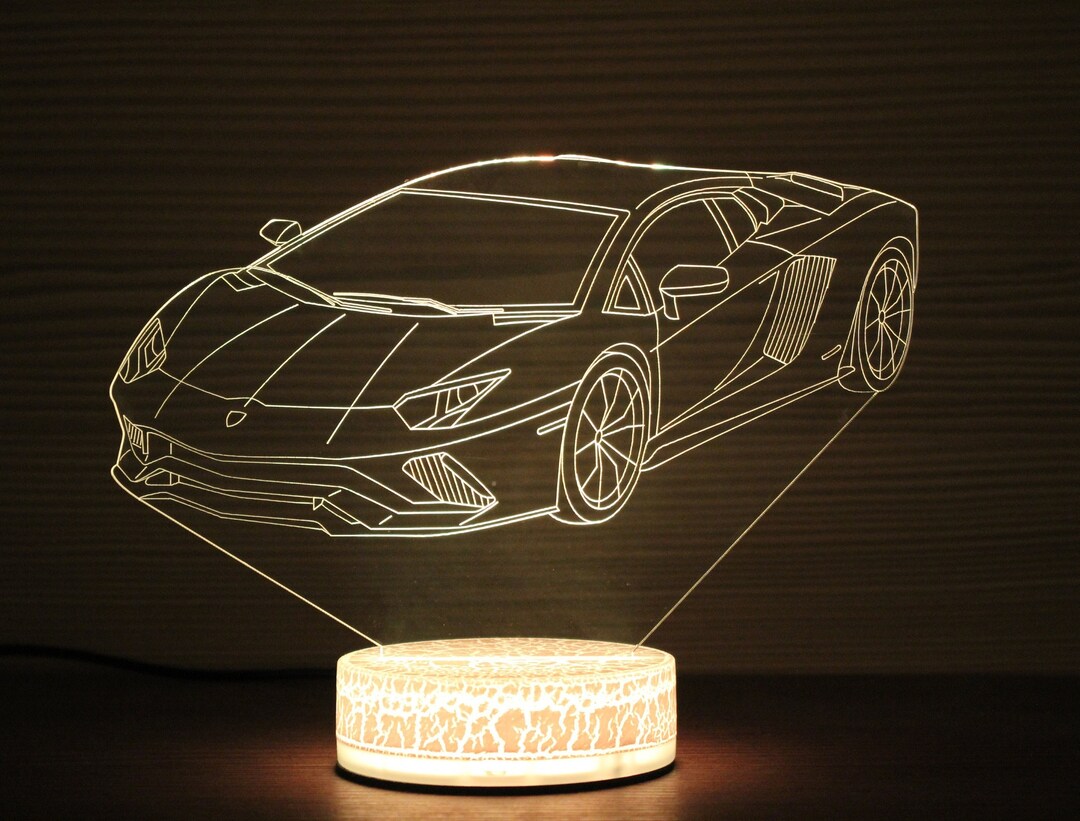 Lamborghini Art Personalized Lambo Gift 3D Night Lamp 3D Night Light ...