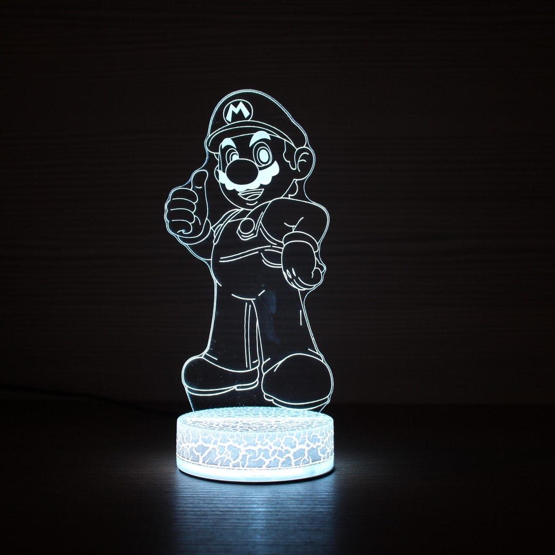 Super Mario Lamp Super Mario Light Super Mario Gift Super Mario Bros ...