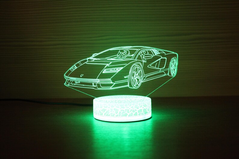 Lamborghini Countach LPI 800-4 Lambo 3D Illusion Lambo Fans Gift 3D ...