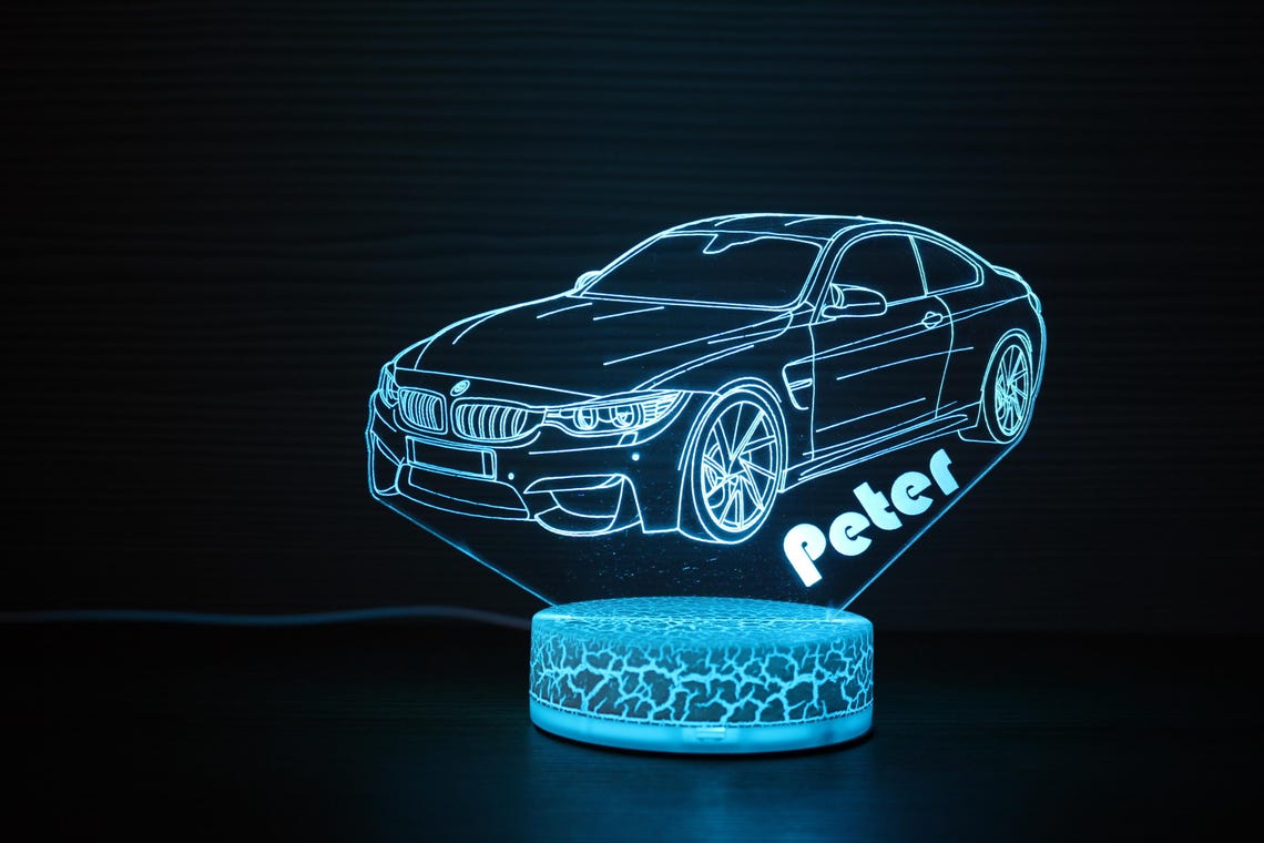 BMW M4 F82 F83 BMW Gifts 3D Night Lamp 3D Night Light Children Light ...