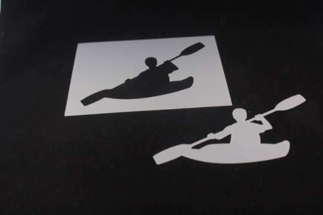 Kayak Boat Canoe Mylar Stencil Art Airbrush Reusable Durable Paint ...