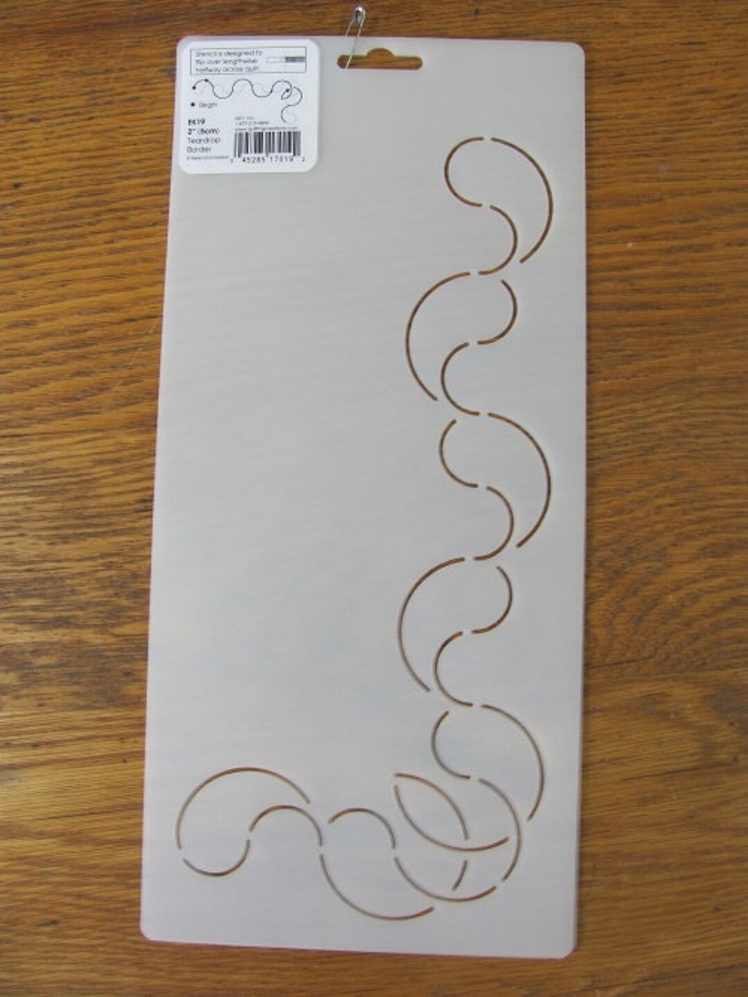 EK19 Teardrop Border 2"(5cm) QC Stencil - Etsy