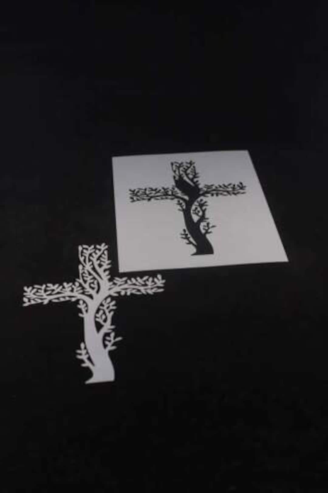 Cross Tree Mylar Stencil Art Airbrush Reusable Durable Paint -L413 - Etsy