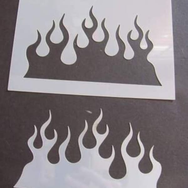 Flame Stencil for Painting - Etsy