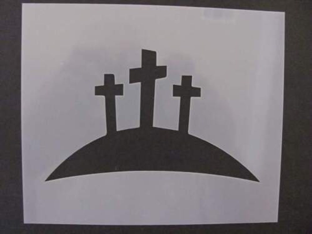 Set of 3 Crosses Mylar Art Airbrush Reusable Durable Paint Stencil ...