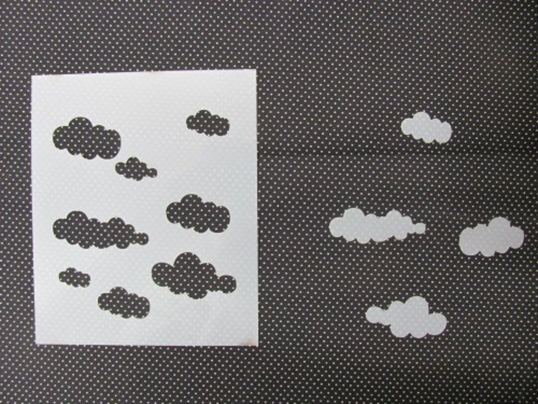 Clouds Mylar Stencil Art Airbrush Reusable Durable Paint -L132 - Etsy