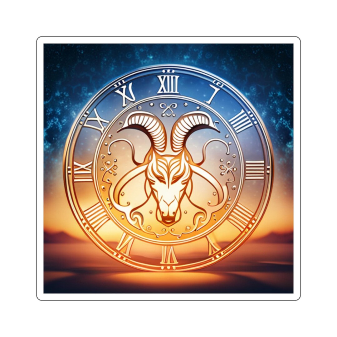 Myth Clock Square Stickers - Mystical Mythological Art Decal, Fantasy ...