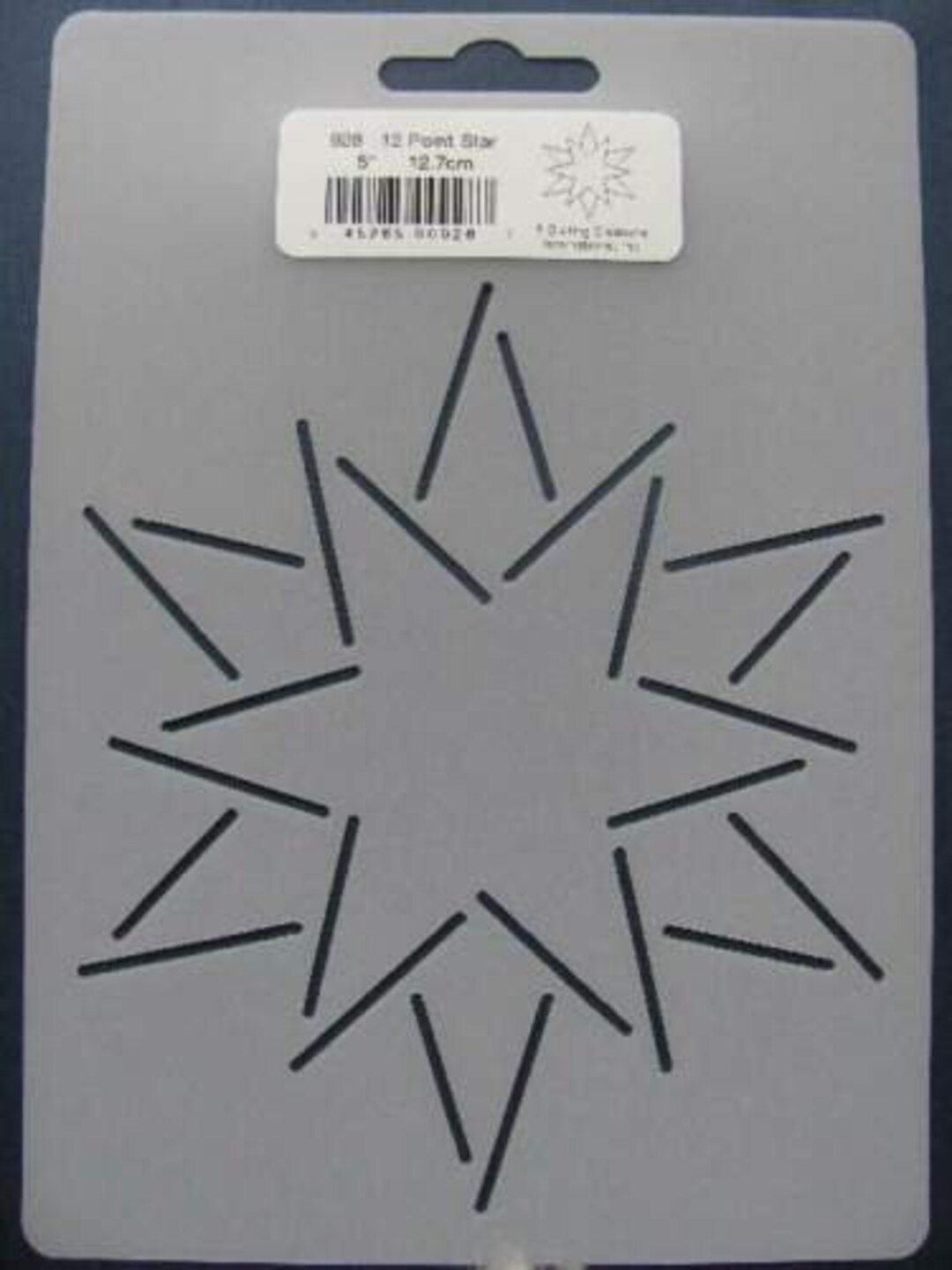 Stencil QC928 12 Point Star 512.7cm QC Quilt Paint Plastic Reusable ...