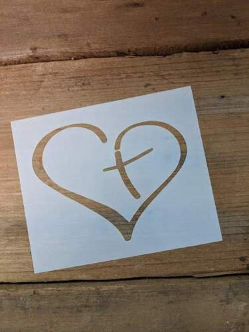 Heart Cross Mylar Stencil Art Airbrush Reusable Durable Paint -L1070 - Etsy