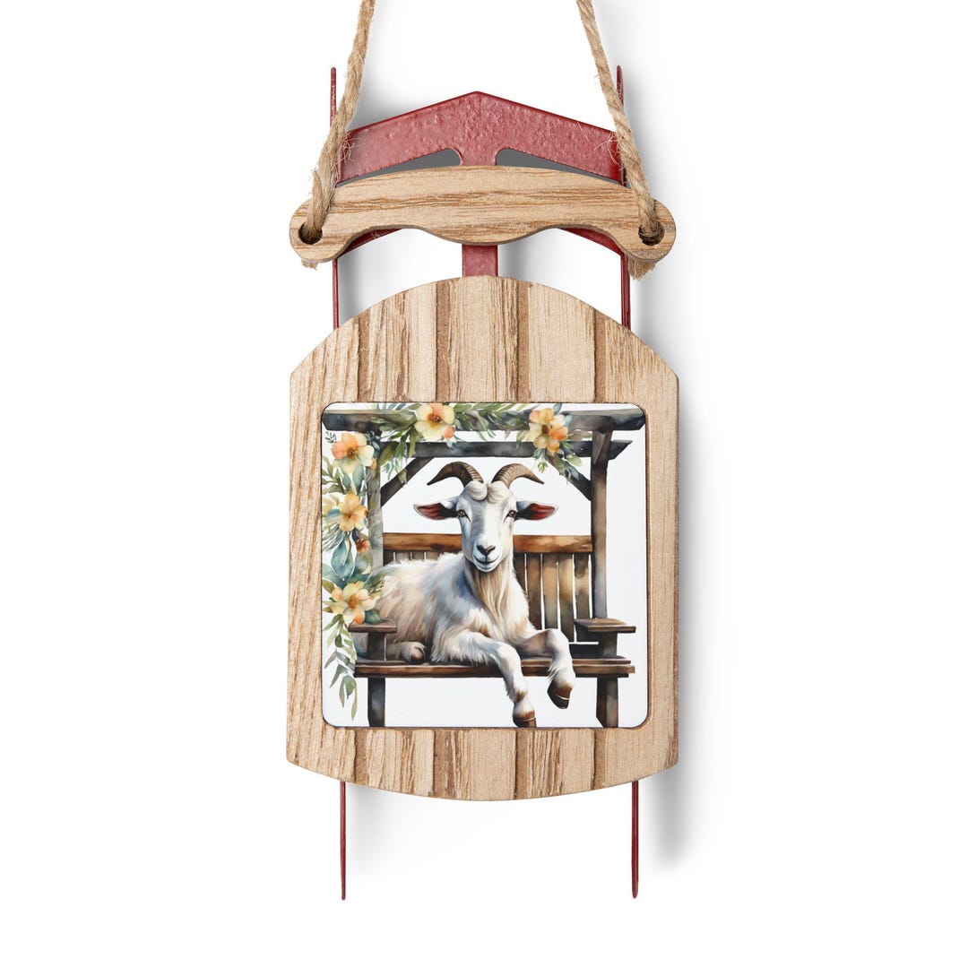 Sled Ornaments, Christmas Tree Decor, Holiday Ornaments, Farmhouse ...