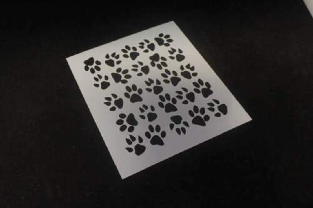 Mylar Paw Prints Stencil Art Airbrush Reusable Durable Paint -L605 - Etsy