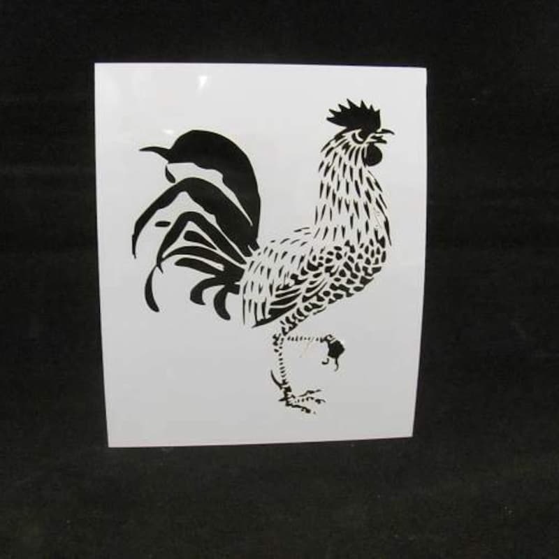 Rooster Stencil - Etsy