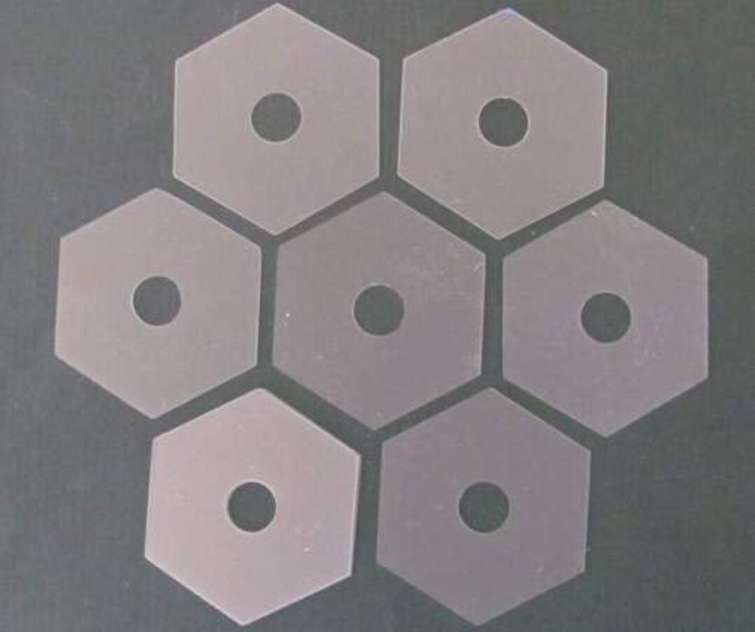L157 Hexagon 20 Total 1.5 in Grandmothers Flower Garden Design Stencil ...