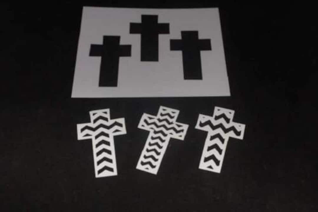 Crosses Set of 3 Mylar Stencil Art Airbrush Reusable Durable Paint ...