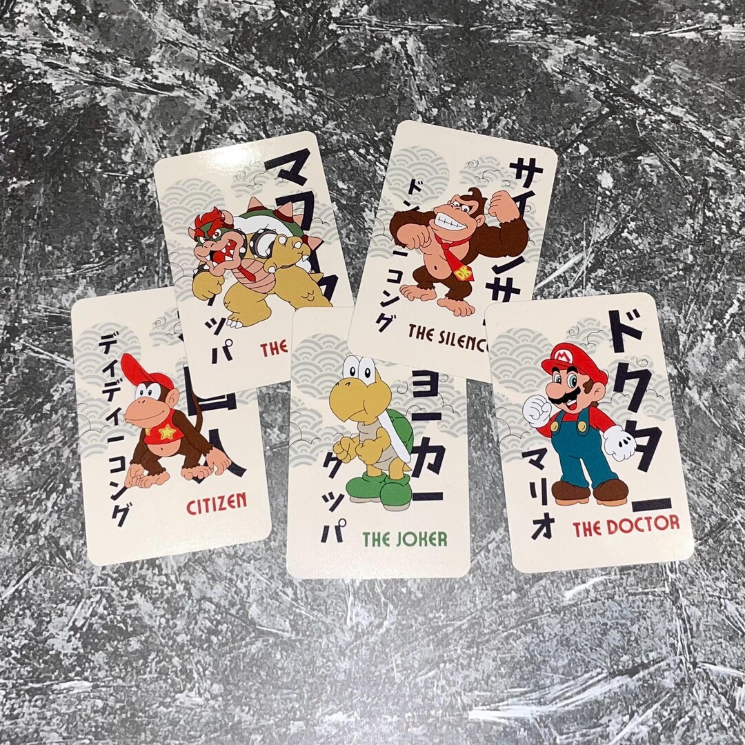 Mario Mafia Game Cards - Etsy