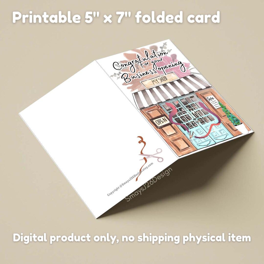 Congratulations Grand Opening on Your New Business, Shop Store Opening ...