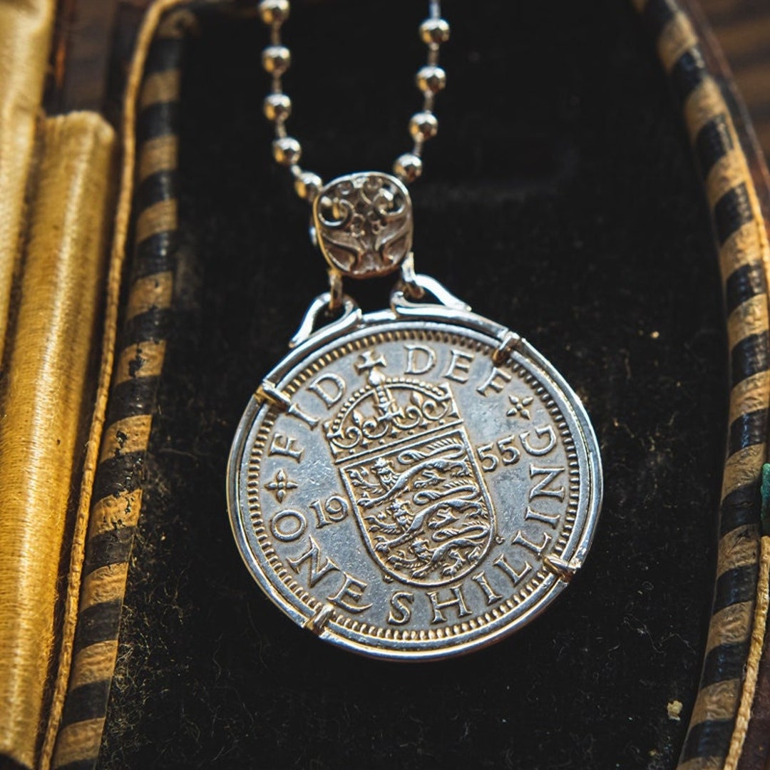 Vintage Coin Keychain, Coin Keychain, Coin Pendant, Anniversary Gift ...