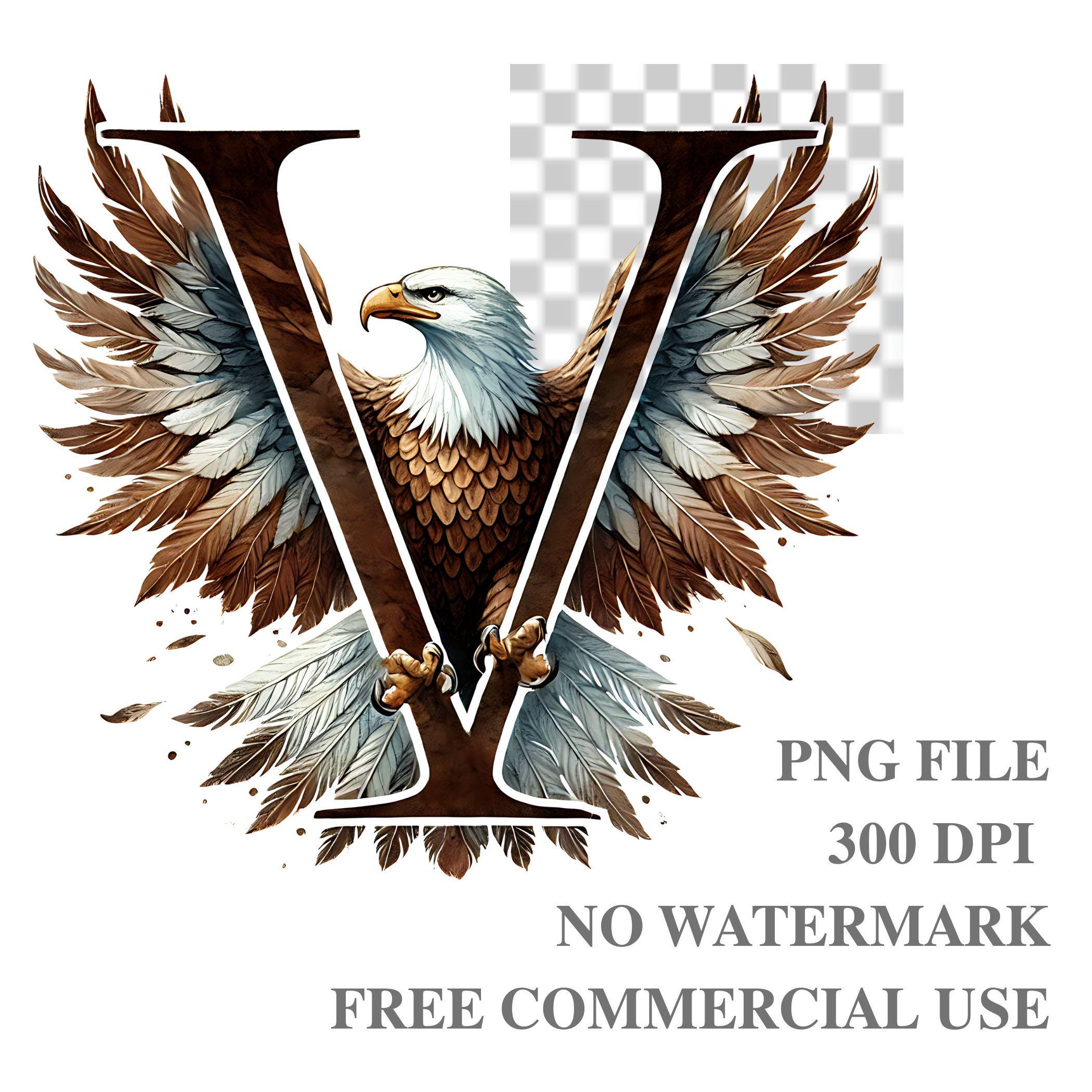 Eagle Majesty Alphabet, Eagle Alphabet Clipart, Majestic Eagle Letters ...