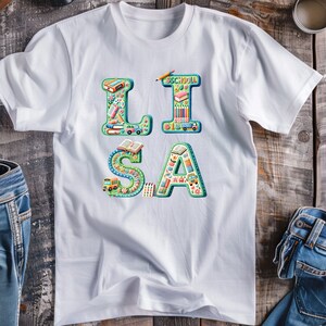 Back to School Alphabet Set, Alphabet Clipart, Teacher Clipart ...