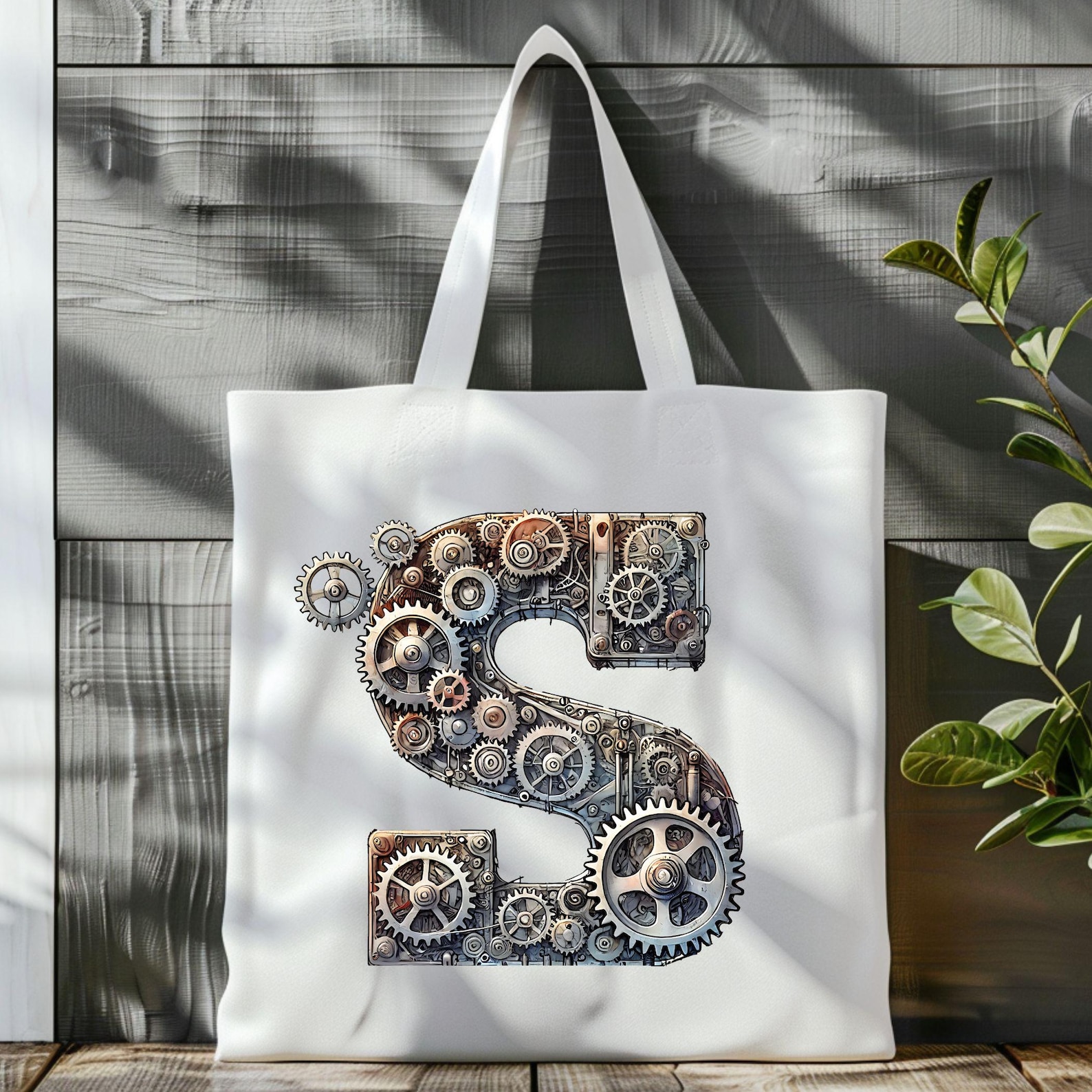 Mechanical Gears Alphabet, Steampunk Alphabet, Cogs Monogram Digital ...