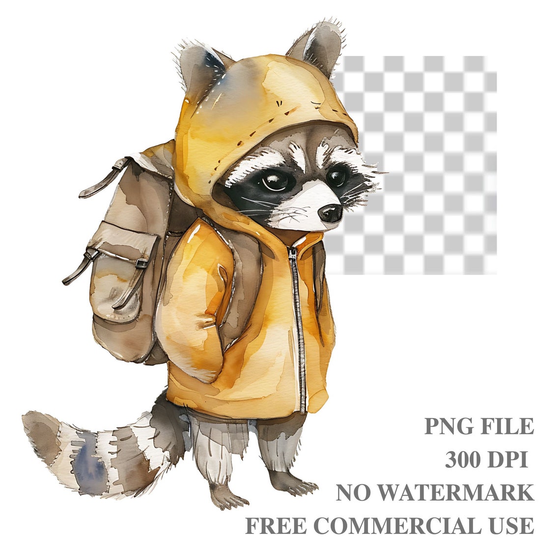 Wild Animal Backpack, Back to School, Hiking, School Animals Clipart ...