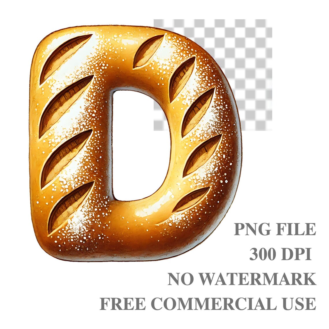 Artisan Bread Alphabet, Bakery Clipart, Bread Letters, Bakery Alphabet ...