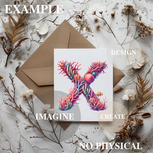 Coral Reef Alphabet, Coral Alphabet, Marine Alphabet, Ocean Letters ...