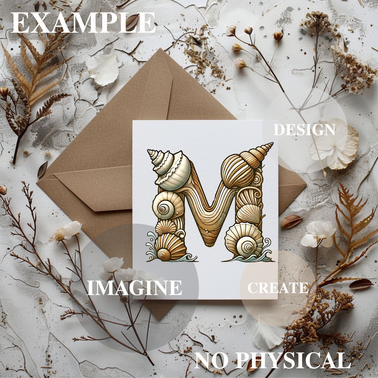 Seashell Alphabet, Coastal Beach Decor, ABC Seashell, ABC Beach ...