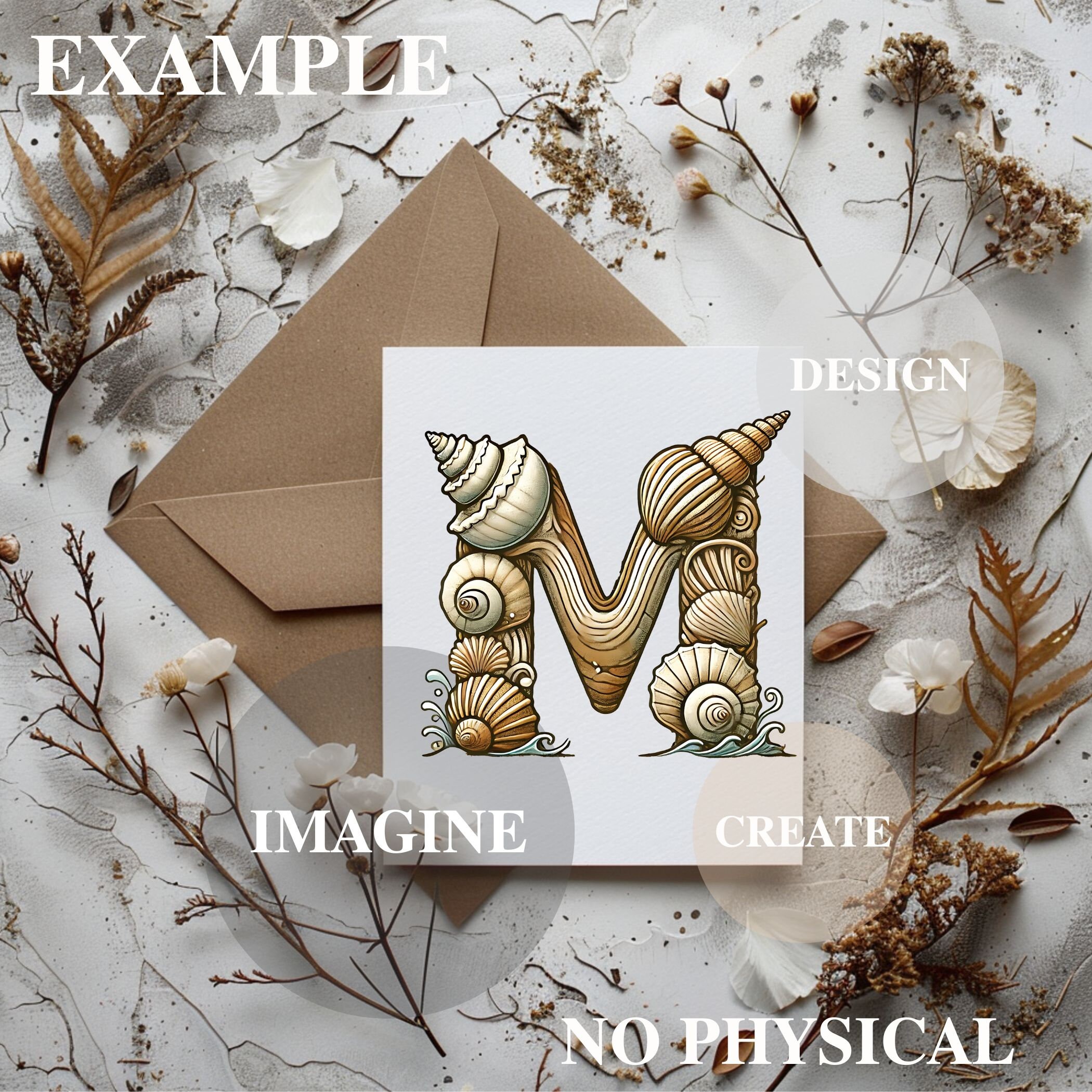 Seashell Alphabet, Coastal Beach Decor, ABC Seashell, ABC Beach ...