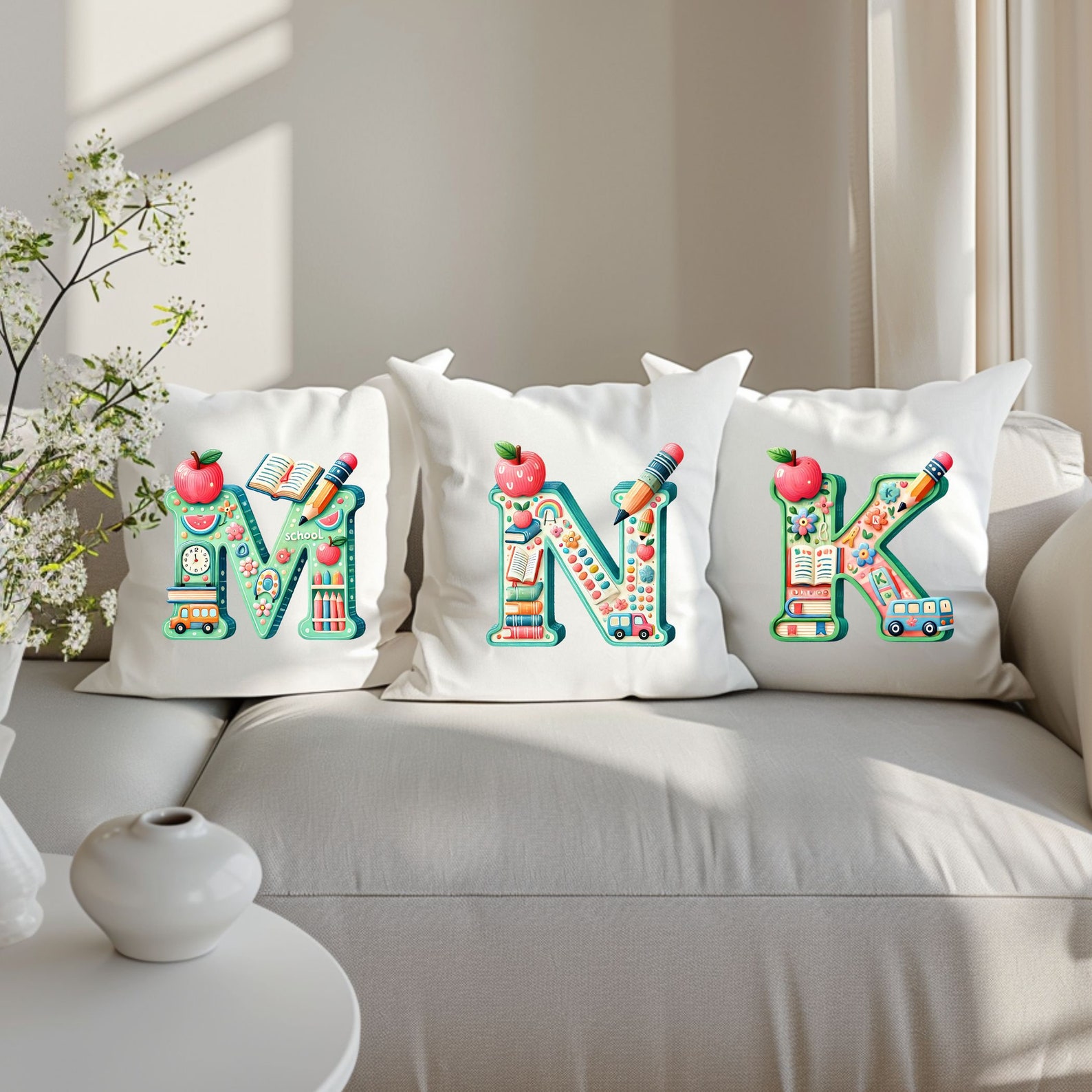 Back to School Alphabet Set, Alphabet Clipart, Teacher Clipart ...