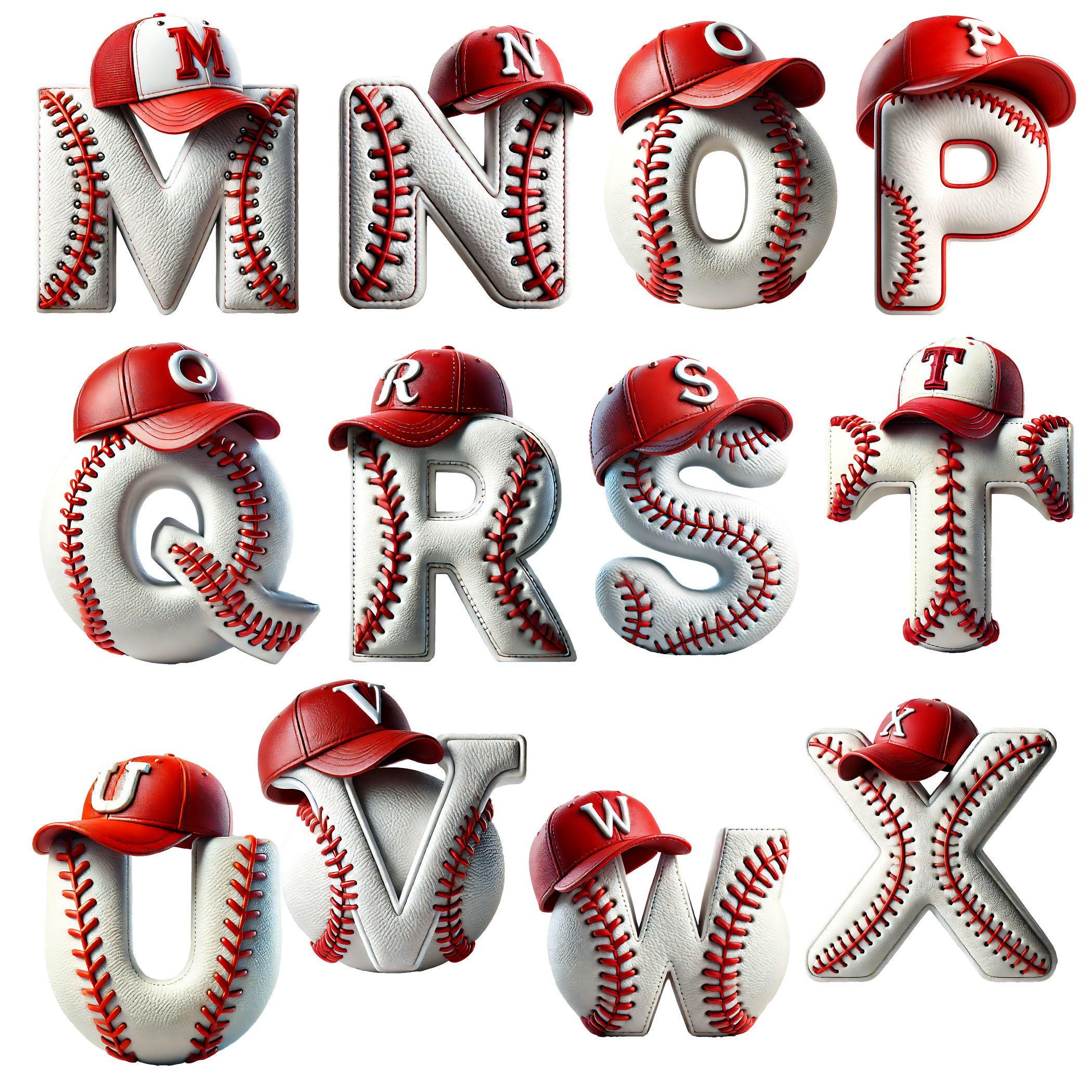 Baseball Alphabet, Baseball Letter Art, Sports Alphabet Clipart ...