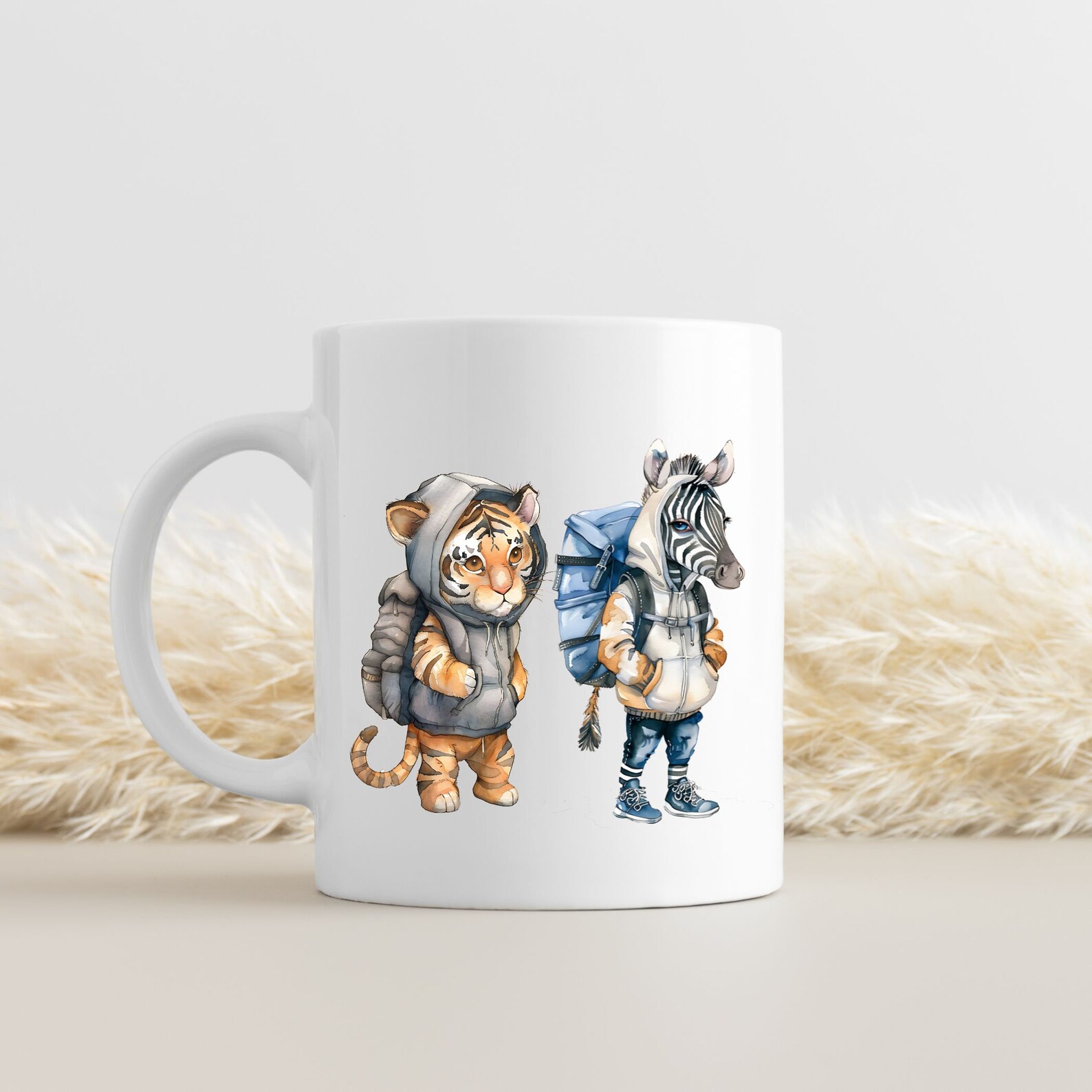 Wild Animal Backpack, Back to School, Hiking, School Animals Clipart ...